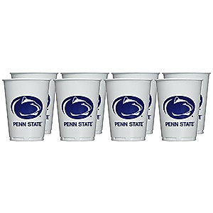 Mayflower Distributing Company 8 Count Penn State Cups, 14 oz, Multicolor