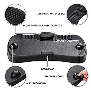 Anti Fatigue Standing Mat by DAILYLIFE, Comfort Standing Desk Mat, Ergonomic Stand Up Mat with Massage Ball, Soft & Durable Floor Mat for Workplace, Office, Home (Large, Black)