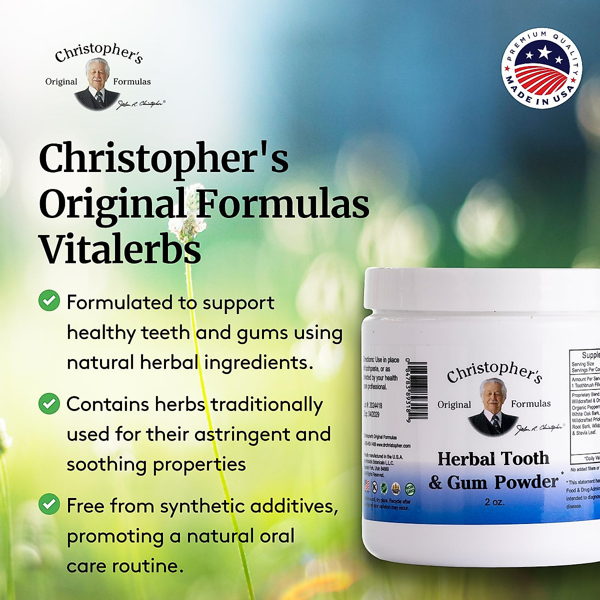 Christopher's Original Formulas Herbal Tooth and Gum Powder