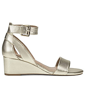 Aerosoles Women's Wedge Sandal, Gold Metallic