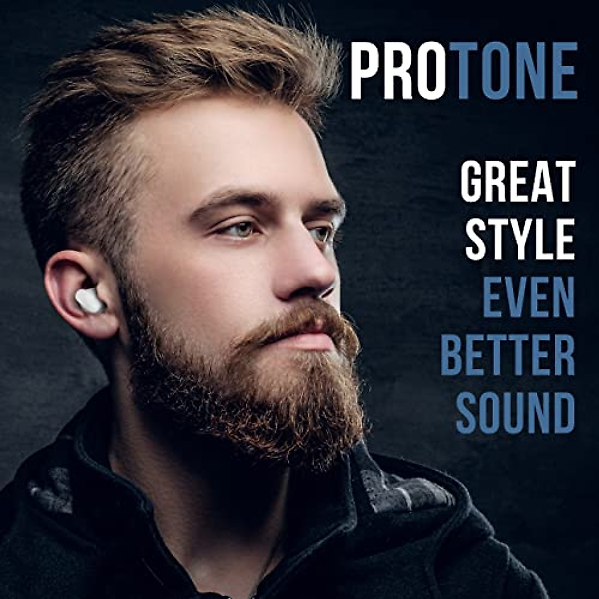 Zoof ProTone True Wireless Bluetooth 5.2 Earbuds, 24 Battery Life and Sweat and Water Resistant with Built-in Mic