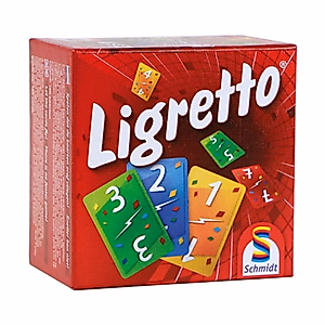 Schmidt Spiele Ligretto: Red – Card Game 2-4 Players – 10 Minutes of Gameplay – Card Games for Family Game Night – Card Games for Kids and Adults Ages 8+ - English Version
