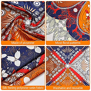 35” Satin Large Head Scarves Silk Bandana Like Neck Scarf Hair Sleeping Wraps Lightweight Satin Silk Scarfs for Women