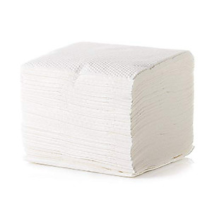 Elegant Lunch Napkins, 1-Ply, 12In X 12In, , White. Paper Napkins For Everyday Use. (pack of 100)