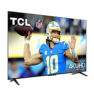 TCL 50-Inch Class S4 4K LED Smart TV with Roku TV (50S450R, 2023 Model), Dolby Vision, HDR, Dolby Atmos, Works with Alexa, Google Assistant and Apple HomeKit Compatibility, Streaming UHD Television