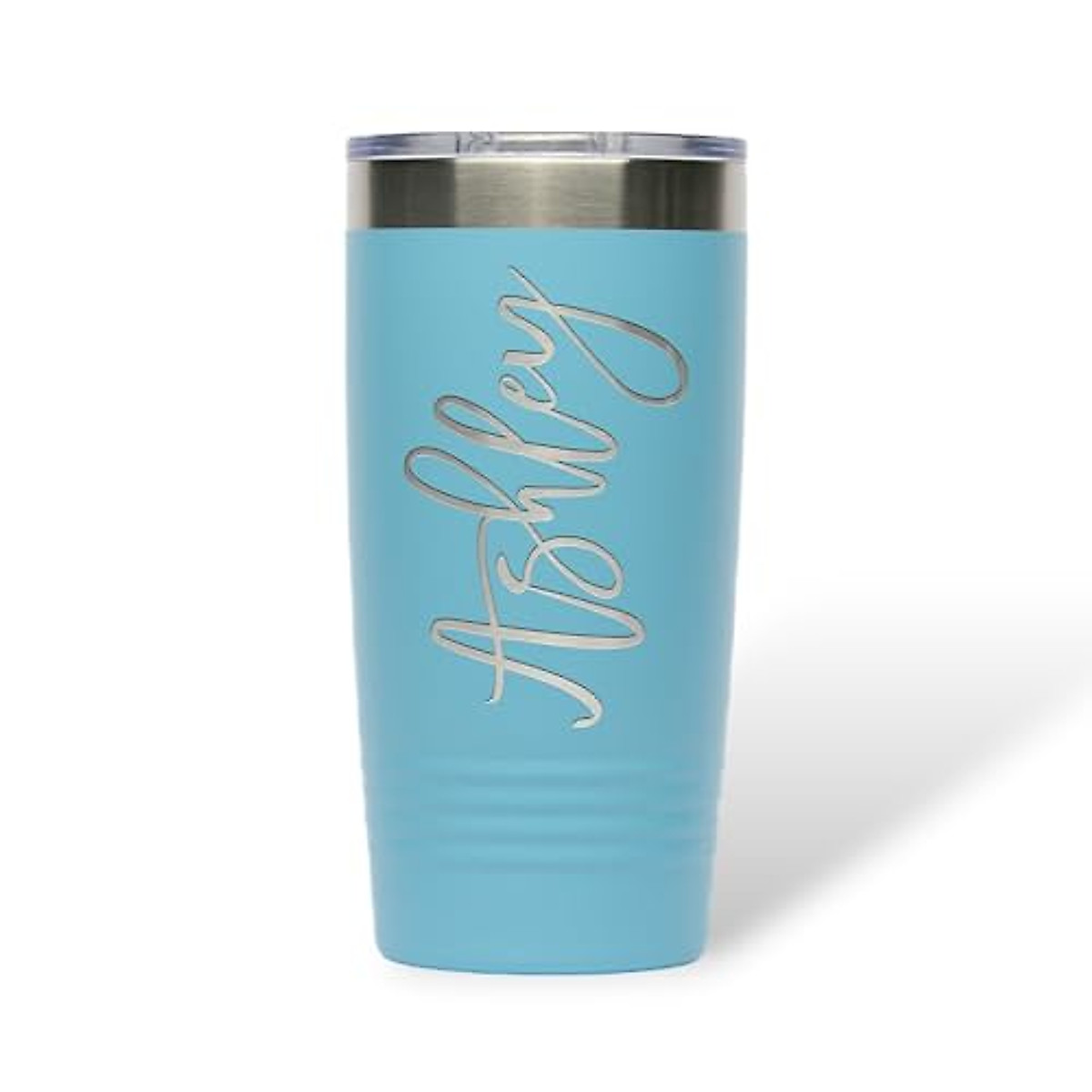 ETCHIFIED Personalized 20oz Stainless Steel Tumbler with Slider Lid - Vacuum Insulated Travel Mug, Add a Name - Keeps Hot or Cold for Hours