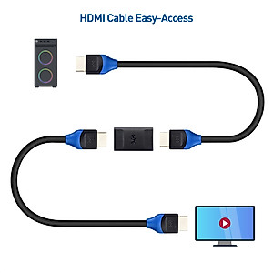 Cable Matters 2-Pack 8K@60Hz HDMI 2.1 Coupler with HDR 48 Gbps (8K HDMI Extender, 4K@240Hz HDMI Coupler Female to Female, HDMI Female to Female Adapter) in Black