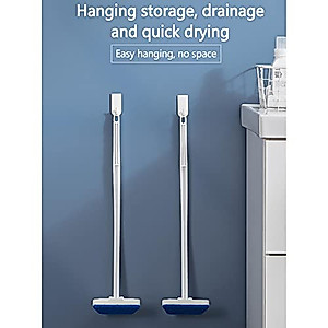 Removable Bathtub Brush - Multifunctional Wall Tile Brush Window Glass Sponge Cleaning Brush Long Handle Decontamination Floor Brush, for Home Bathroom