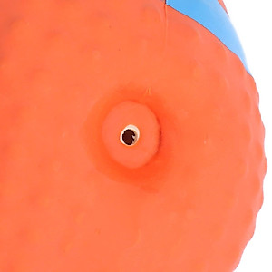 Dog Chew Toys, Squeaky Latex Dog Toy Balls Football Rugby Fetch Dog Interactive Toy with Crinkle Pape for Small Medium and Large Dogs