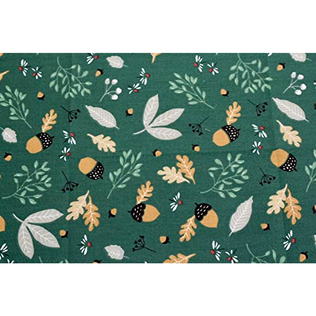 100% Cotton Quilting Fabric Bundles 10 pcs Fat Quarters, Squares Sheets for Patchwork, Sewing, Quilting, Crafting 19.6’’x15.7’’ (50cmx40cm), Green Floral