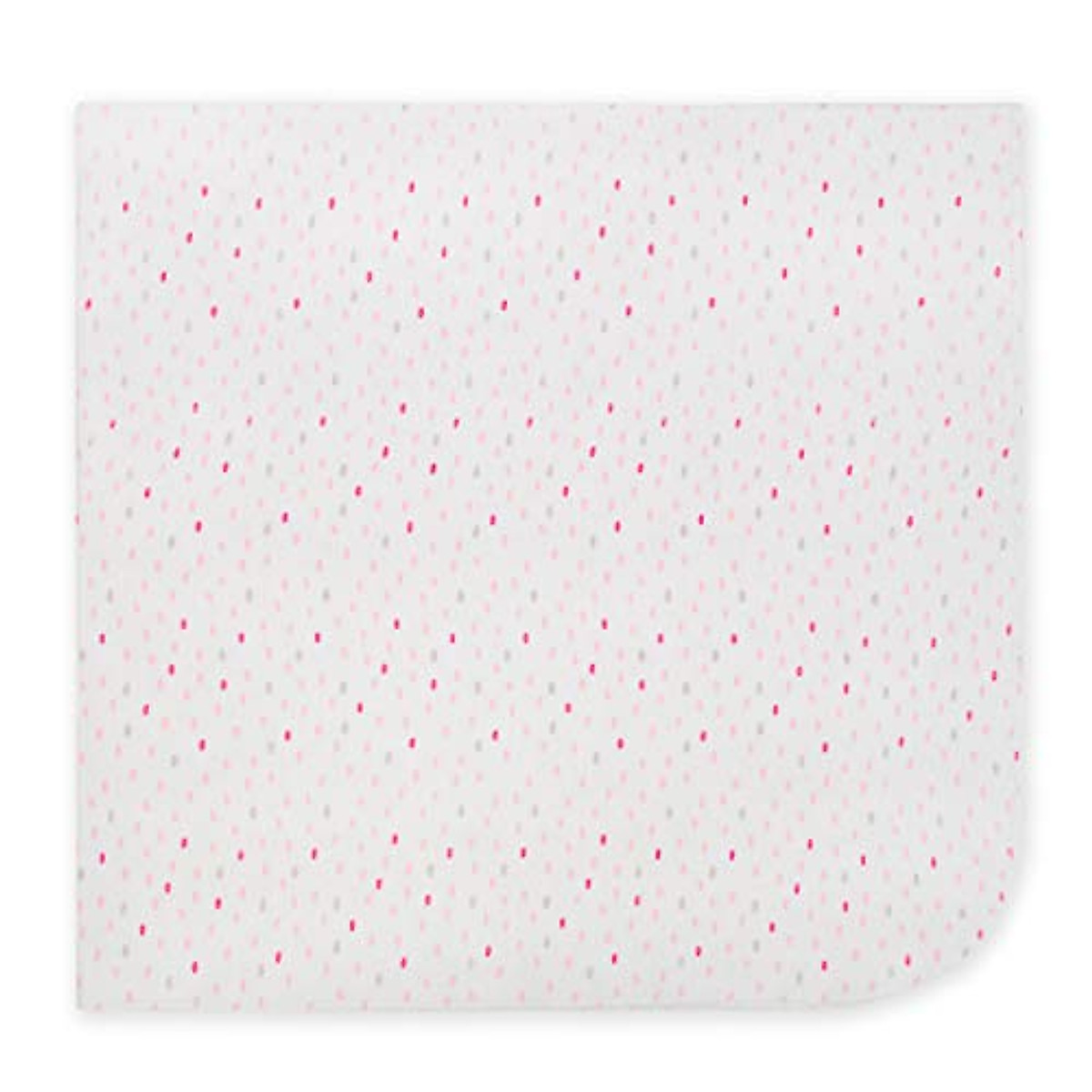 Just Born Boys and Girls Newborn Infant Baby Toddler Nursery 4-Piece Flannel Receiving Swaddle Blanket, Pink Floral, One Size