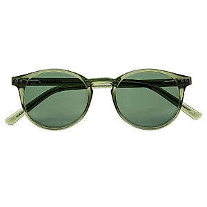 Prive Revaux The Maestro Classic Round Sunglasses – Polarized, 100% UV Protection – For Men & Women – Hunter Green