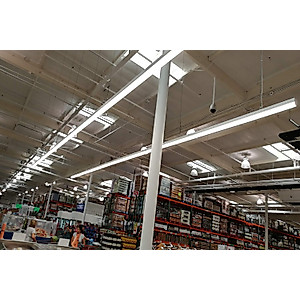 FAITHSAIL 8FT LED Shop Lights, 110W Linkable LED Strip Light, 13800LM, 1-10V Dimmable, 5000K, Commercial Grade Big Size 8 Foot Linear Ceiling Lighting Fixtures for Warehouse, Garage, Workshop, 2 Pack