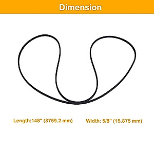 LGT2654 532196103 Deck Drive Belt for Compatible with Husqvarna 587686701 GTH2654 YTH2454 196103 PB22L PBGT22 PBGT26