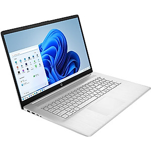 HP Newest 17z Notebook Laptop, 17.3’’ HD+ Touchscreen, AMD Ryzen 5 5500U Hexa-Core Processor, 32GB RAM, 1TB SSD, Wi-Fi 6, Bluetooth, Webcam, HDMI, Windows 11 Home, Silver