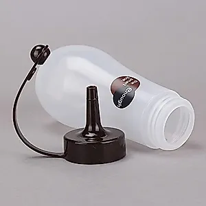 JapanBargain 3272, Set of 4 Japanese Squeeze Bottle Squirt Condiment Bottle Oil Bottle Soy Sauce Dispenser for Kitchen, Made in Japan, 12oz