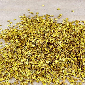 AMLESO 33ml Micro Landscape Leaves Model Scenery Grass Tufts Table Diorama Railway Scene Accessories Leaf for Fairy Garden Bonsai Ornaments, Yellow