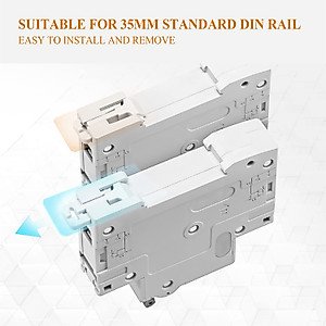 LANGIR DC Circuit Breaker 6A 1 Pole Voltage Protection for Battery and Solar PV System DIN Rail Mount, Solar Disconnect Switch