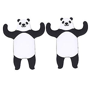 Cabilock Wall Hangers Without Nails 2pcs Self Adhesive Hooks Wall Hooks Door Ceiling Hanger Flexible Removable Hooks Hangers for Kitchen Bathroom Key Holder Plug Hooks Ceiling Hook