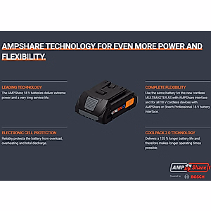 Fein Cordless MultiMaster AMM 500 Plus Top 4 Ah AS for Interior Construction and Renovation - Starlock Plus Mount, QuickIn System, Constant Speed, Metal Drive Head - 71293861090