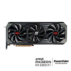 PowerColor Red Devil AMD Radeon™ RX 6900 XT Gaming Graphics Card with 16GB GDDR6 Memory, Powered by AMD RDNA™ 2, Raytracing, PCI Express 4.0, HDMI 2.1, AMD Infinity Cache