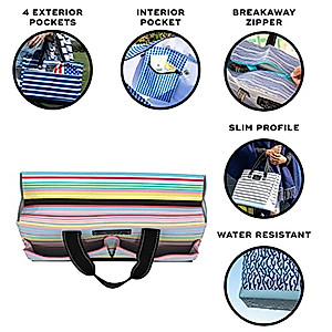 SCOUT Uptown Girl - Organizer Work Tote Bags For Women - 4 Exterior Pockets - Nurse Bag, Travel Bag, Office Laptop Tote Bag