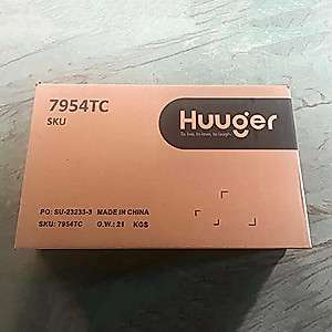 Huuger L Shaped Gaming Desk with Power Outlets & LED Lights, Computer Desk with Monitor Shelves, Carbon Fiber Surface, Home Office Desk, Corner Gaming Desk with Hooks, Black