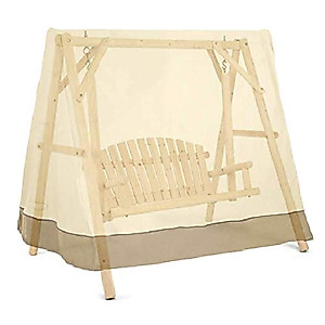 Outdoor Swing Cover A Frame 420D Waterproof Porch Swing Cover UV Resistant Weather Protector Patio Furniture Cover for Outdoor Furniture 72x67x55 Inch