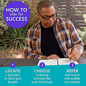 Papercode Daily Planner 2023 - Simple Elephant Undated Daily, Weekly, and Monthly Calendar Planner for Productivity & Goal Setting, Black