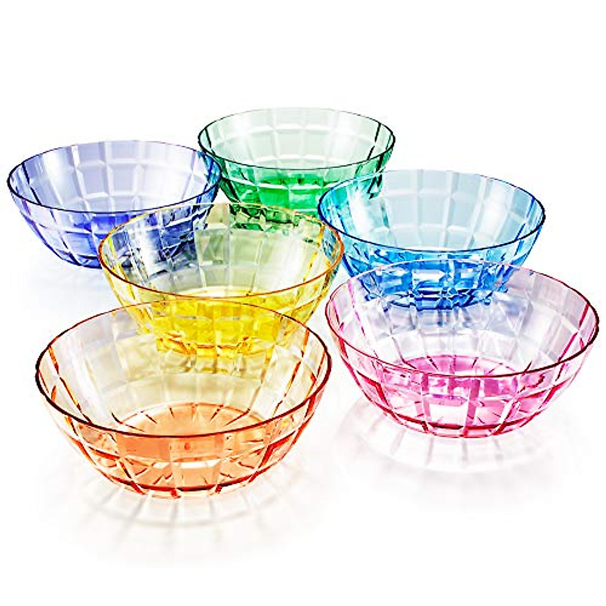 SCANDINOVIA - Unbreakable Premium Tableware - Set of 6 - Tritan Plastic - Perfect for Gifts - BPA Free - Dishwasher Safe - Stackable (13 oz Bowls)