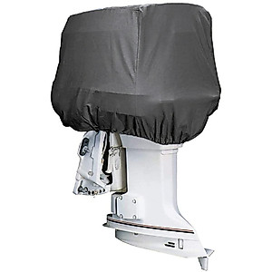 AKEfit Outboard Motor Cover, Waterproof & Sunproof Boat Motor Covers,Motor Hood Cover with Heavy Duty Oxford Fabric Extra PVC Coatin, Fits Motor Up to 150Hp