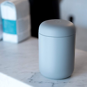 Fellow 12 oz Carter Wide Travel Mug - Wide Mouth Vacuum-Insulated Stainless Steel Coffee Mug - Tea and Coffee Tumbler - Travel Coffee Mug with Ceramic Interior - Matte Grey