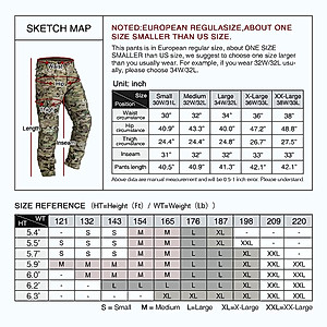 IDOGEAR Tactical Pants for Men Combat Pants with Hidden Knee Pads Military Camo Apparel Ripstop Multi-Pocket Outdoor Trousers （Multi-camo, 36W x 33L）