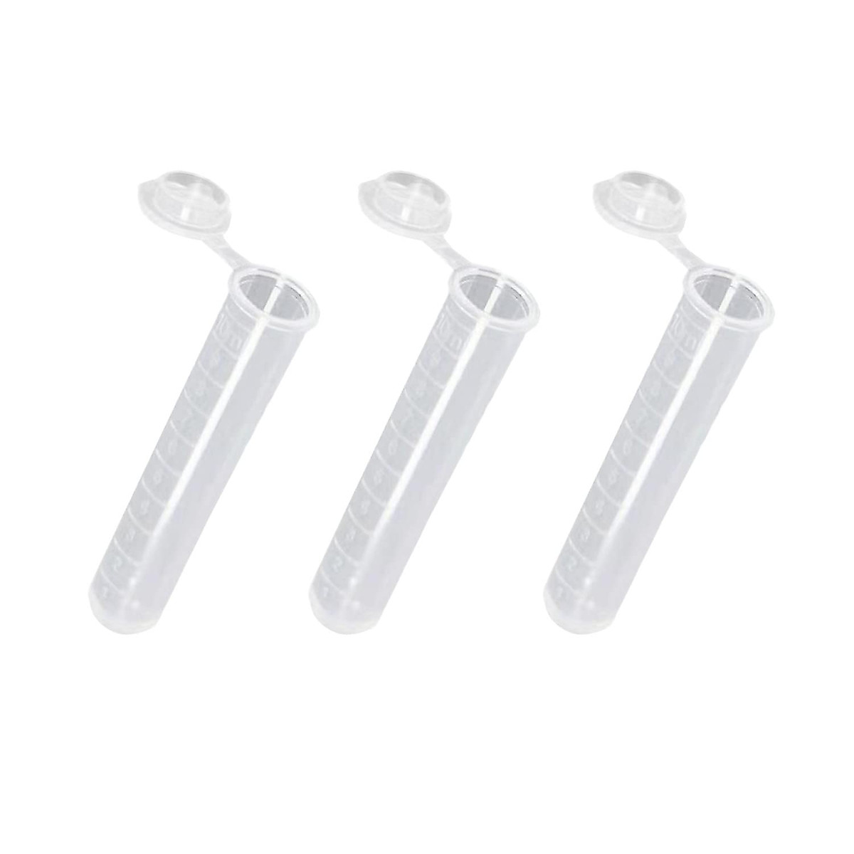 25 Pack 10ml Plastic Sample Vials with Cover, Vial Tube Storage Container for Liquid Fragrance Beads