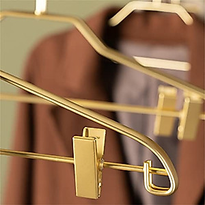 n/a 5pcs Trouser Hangers Clothes Hanger Matte Aluminum Alloy Traceless Dress Pants Towel Hanger Wardrobe (Color : 2)