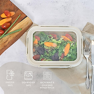 Practical Human 8-Piece Glass Meal Prep Set: Airtight Snap-Lock Lids for Easy Storage—Microwave, Oven, Freezer & Dishwasher Safe!