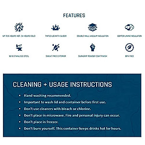 Yukon Outfitters Outdoor Active Sport Stainless Steel Drink Beverage Tint Slider Lid Double Wall Vacuum Insulated Powder Finish Freedom Tumbler, 30 oz, Coral - Mama Bear