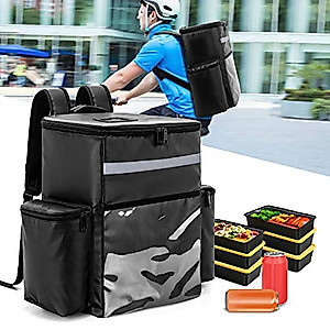 Trunab 31L Leakproof Food Delivery Backpack Waterproof Cooler Backpack for Beach, Picnic, Camping, Uber Eats, Doordash