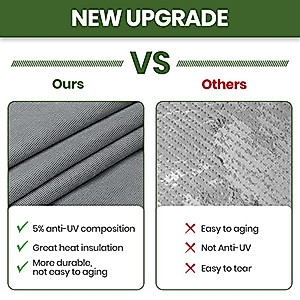 XGear Outdoors 6 Layers Pop Up Folding Camper Cover RV Covers, Fits 12' - 14' Trailer Camper, Grey