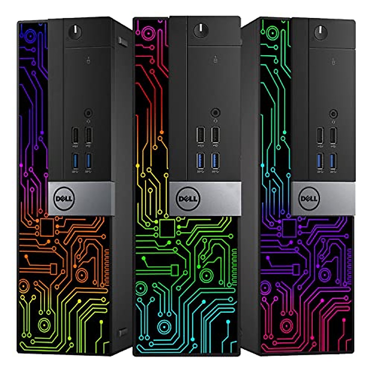 Dell Computer Desktop PC, Intel Core i3-6100 3.70 GHz, 16GB RAM, 256GB M.2 SSD (Fast Boot), 1TB HDD, AMD RX 550 4GB, RGB Gaming Keyboard Mouse, WiFi, Windows 10 Professional (Renewed)