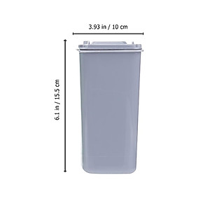 TEHAUX 2pcs Desktop Trash Can, Mini Garbage Can Desk Trash Can Trash Bucket Tabletop Trash Can Mini Garbage Can Desk Pen Holder Mini Trash Can with Lid for Home Office (Pink and Blue)