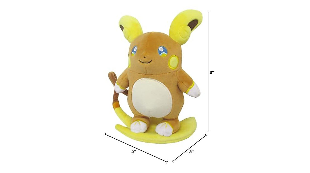 Sanei Alolan Raichu Plush - Cute & Collectible