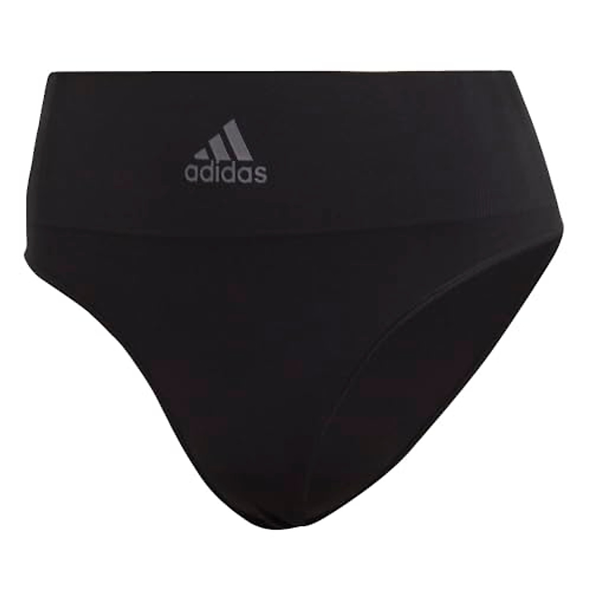 AdidasWomensMicro-stretch Seamless Thong Panties, SinglesBlackSmall