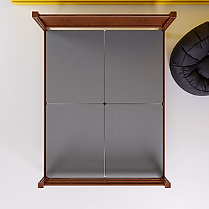 Treaton, 1.5-Inch Split Bunkie Board for Mattress/Bed Fully Assembled, Improved Comfort and Support, Queen(Fold), Grey