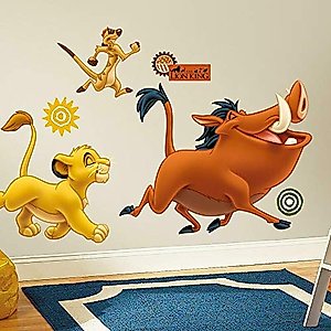 RoomMates RMK1922GM The Lion King Peel and Stick Giant Wall Decals
