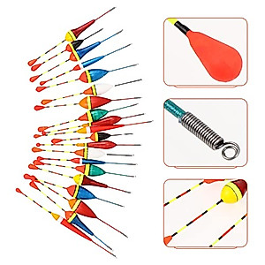 GAFOKI Accessories Remind Gear Angling Crappie Walleyes Oval Pattern Buoy Tackle Line Trout Tackles Outdoor Foam Bass for Floats Bite Tool Bobbers and Fish Balsa Fishing Mixed Stick