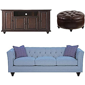 Set of 4 Solid Wood Furniture Legs, Crude Wood Feet in Rubberwood, M8 Threaded Rod Sofa Feet,for Cabinet Couch TV Stand (Color : 8cm/3.15inch)