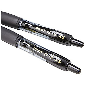 Pilot G2 Pixie 0.7mm Mini Gel Ink Retractable Rollerball Pen (Pack of 12) - Black