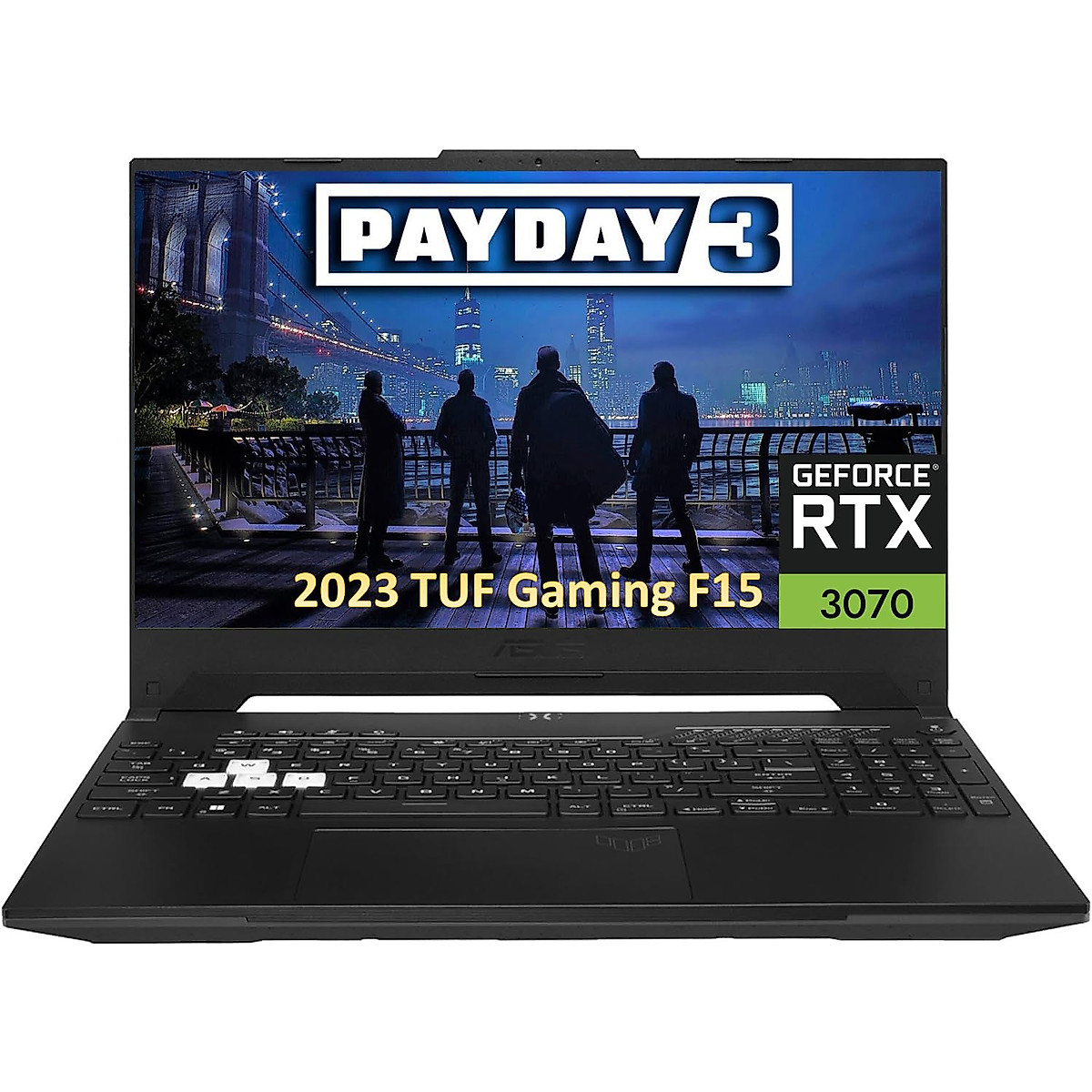 ASUS TUF F15 Gaming Laptop Dash 15.6" FHD 144Hz (Intel 12th Gen i7-12650H, 32GB DDR5 RAM, 1TB PCle SSD, Geforce RTX 3070 8GB) Thin Bezel, Thunderbolt 4, Backlit Keyboard, Win 11 Home, Off-Black