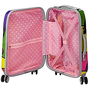 Rockland Vision Hardside Spinner Wheel Luggage, Assorted/Multicolor, Carry-On 20-Inch